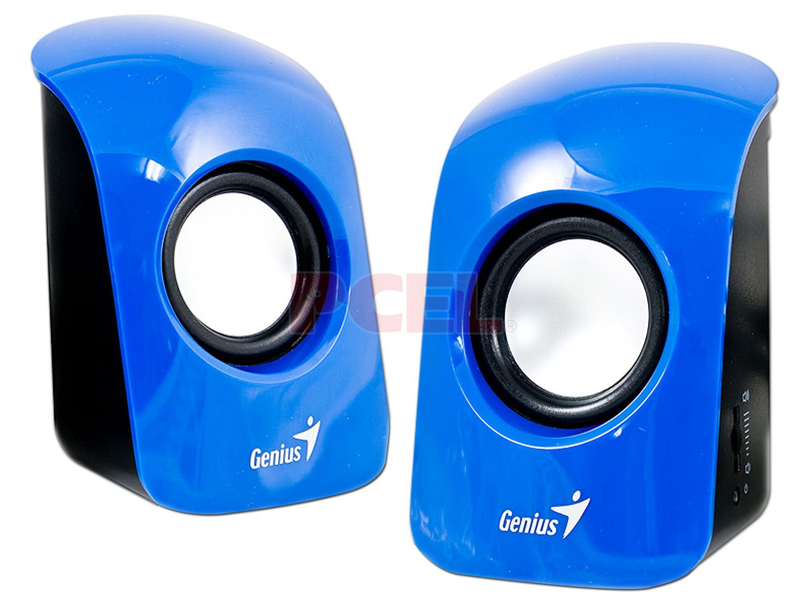 Bocinas estéreo Genius SP-U115, USB. Color Azul.
