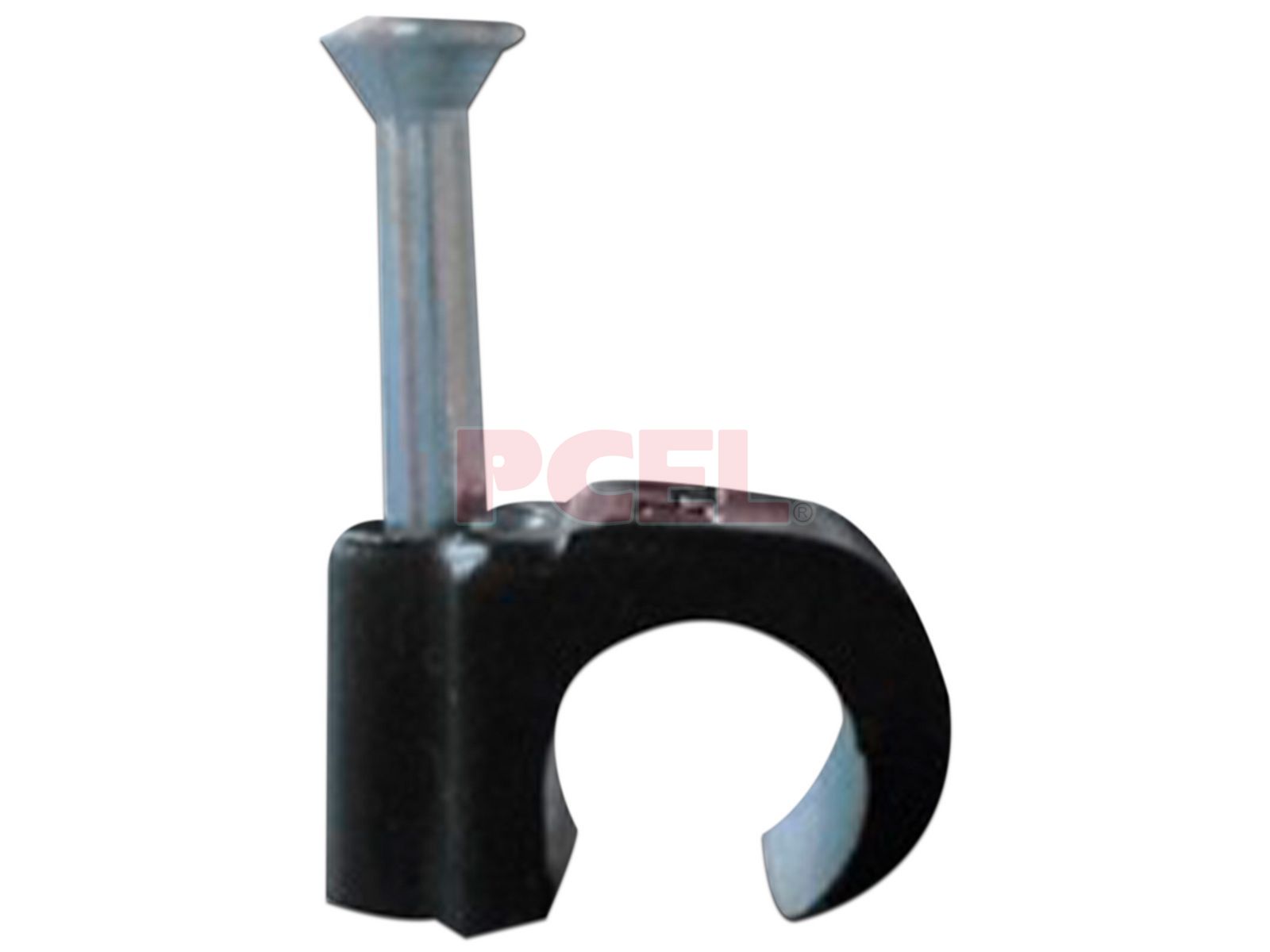 Grapa reforzada Thorsman para cable redondo de 7mm, Color Negro. Caja ...