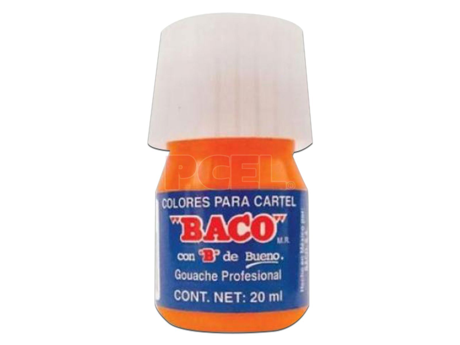 Pintura Para Cartel Baco de 20ml, 10 piezas, Color Naranja.