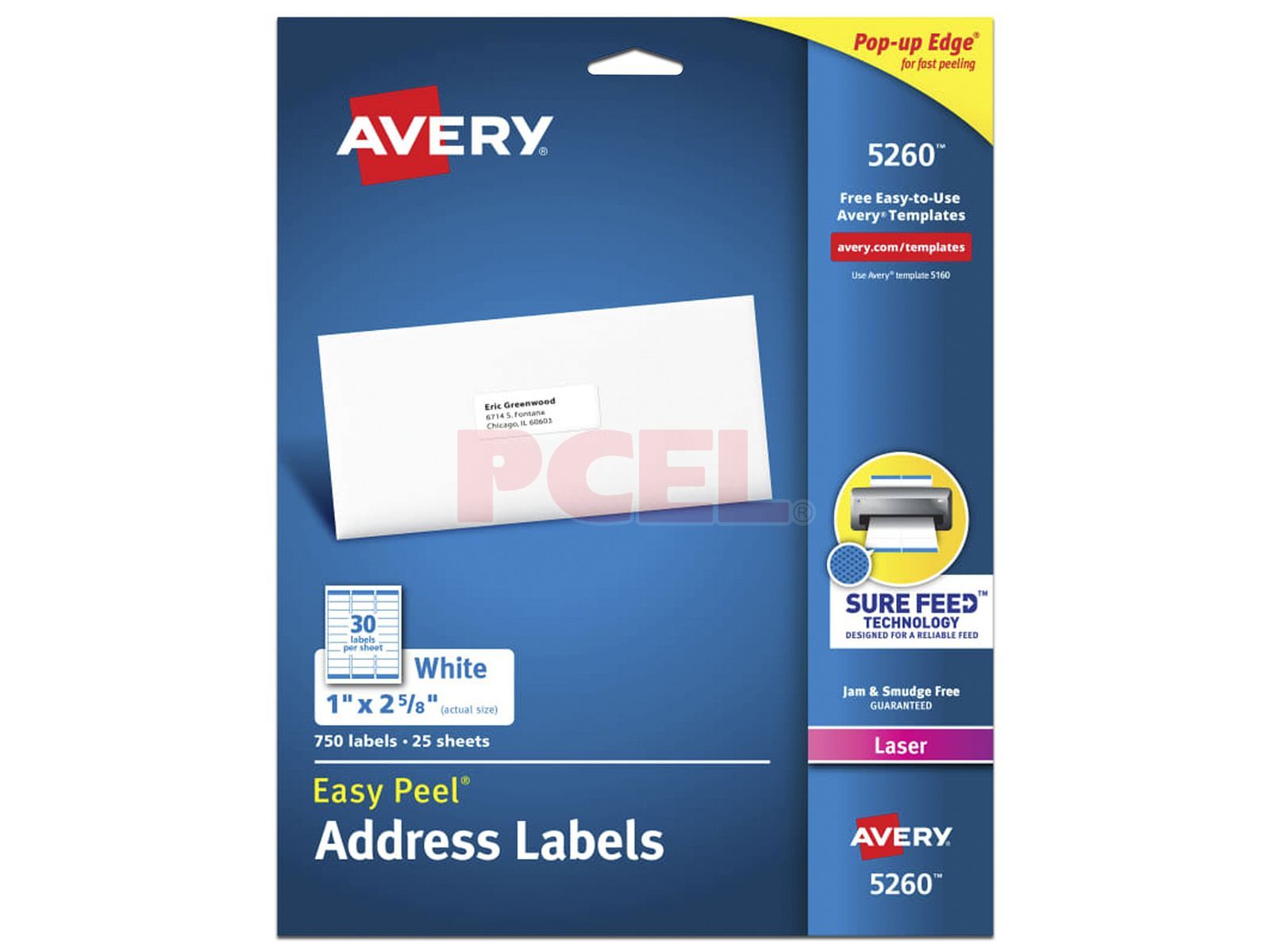 Plantilla De Etiqueta Avery 5260