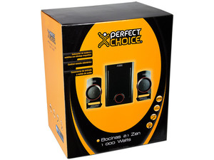 Bocinas Perfect Choice Zen 2.1 de 1000 Watts PMPO | pcel.com