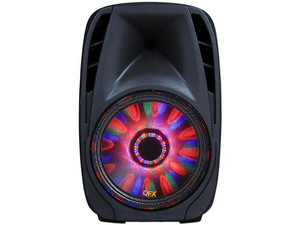 Bocina QFX PBX-711500BTL con Woofer de 10'', LED's RGB, Bluetooth, USB ...