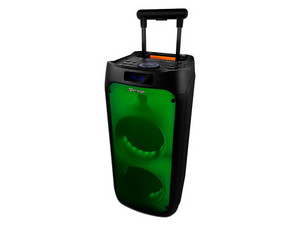 Bocina Vorago KSP-550 Bafle 8", Batería recargable, Bluetooth, USB/SD ...