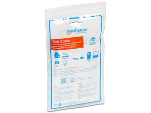 Convertidor Manhattan de USB a Puerto Serial DB9M, Bolsa. | pcel.com