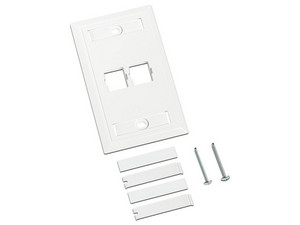 Placa Frontal Commscope M12L-262, 2 Puertos, Tipo L. Color Blanco ...