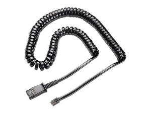 Cable Adaptador de Audio Plantronics U10P-S, RJ-11. Color Negro. | pcel.com