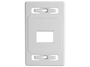 Placa de pared modular MAX SIEMON MX-FP-S-02-02, Color Blanco.