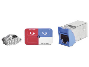 Jack Siemon Z6A-S06, Cat6a, UTP. Color Azul. | pcel.com