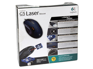 Mouse Logitech G5 Láser de 2000 dpi con Sistema de Pesas para ajustar ...