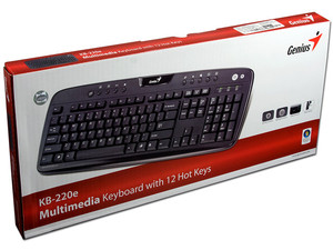 Teclado Genius Multimedia KB-220e, USB. Color Negro | pcel.com