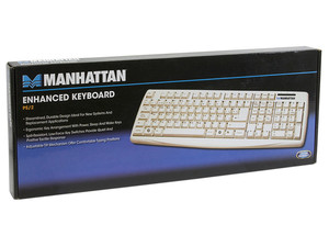 Teclado Manhattan Enhanced, PS/2. Color Beige | pcel.com