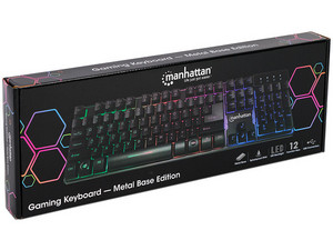 Teclado gamer Manhattan, con retroiluminación RGB, USB, (Versión ...