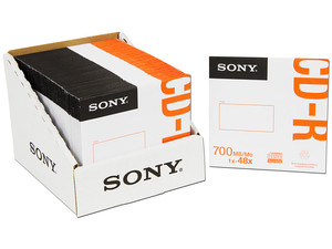 Paquete de 100 CD-R Sony de 700 MB, 48x. | pcel.com