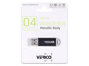 Unidad Flash USB 2.0 Verico Wanderer de 4GB. Color Negro. | pcel.com