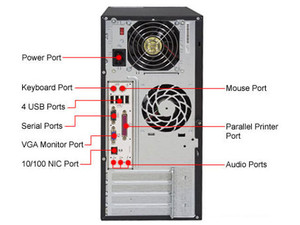 Computadora EVO D310, P4 a 1.8GHZ, 40GB, 128MB, 48X, LAN y WinXP Pro ...