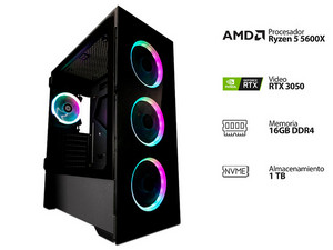 PC Gamer Powerbit BYTE IV BLACK V2: Procesador AMD Ryzen 5 5600X (hasta ...