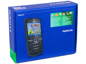 Celular Nokia C3 con teclado QWERTY, cámara de 2 MP y conexión Wi-Fi. Color Dorado. Región 4 ...