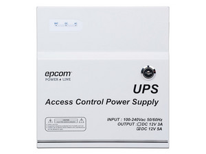 fuente de alimentación Epcom PL12DC5ABK para sistemas de CCTV y Control de Acceso, 12V, 5A ...