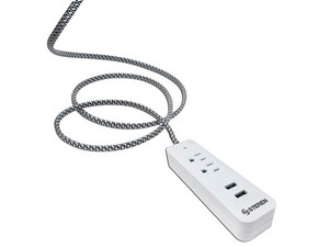 Multicontacto de 2 Salidas Steren Horizontales y Doble Cargador USB ...