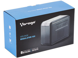 Regulador Vorago AVR-100, 1000VA/480W, 8 Contactos. | pcel.com