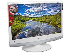 Televisión LCD LG FLATRON Modelo M2262D-WM de 22" HDTV. Color Blanca ...