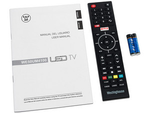Televisión Westinghouse LED Smart TV de 50", Resolución 3840 x 2160 ...