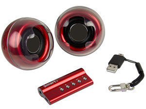 Reproductor MP3 Coby Smart de 2GB y Mini Bocinas Estéreo, Color Rojo ...