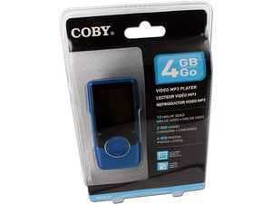 Reproductor Coby de Video, MP3 y Radio FM de 4GB. Color Azul | pcel.com