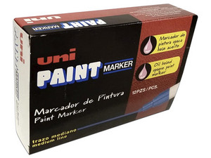 Marcador Permanente Azor UniPaint, Base Solvente, Color Azul, Paquete ...