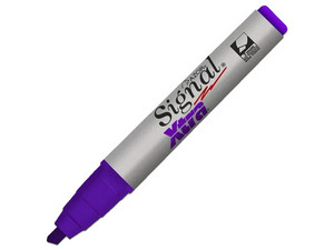 Marcador Permanente Azor Signal Xtra punta cincel, caja con 12 Piezas ...