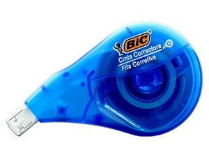 Corrector Bic WOCC tipo Cinta, 12 metros, 6 piezas. | pcel.com