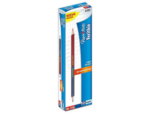 Lápiz Bicolor Berol Paper Mate VERITHIN, color Rojo / Azul. Paquete con ...