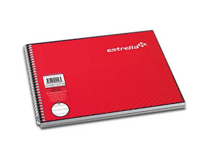 Cuaderno tipo italiano Estrella, cosido, cuadro C7, 100 hojas. Color ...