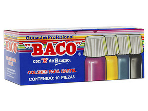 Pintura BACO para cartel de 20ml Color Azul Ultramar, paquete con 10 ...