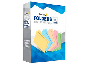 Folder Fortec FCR-04 Tamaño Carta, 100 Piezas, Color Rosa. | pcel.com