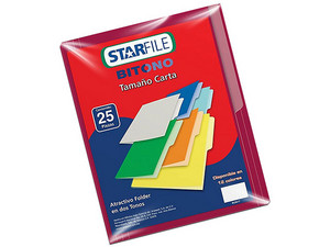 Folder Mapasa Bitono tamaño Carta, 25 piezas. Color Morado. | pcel.com