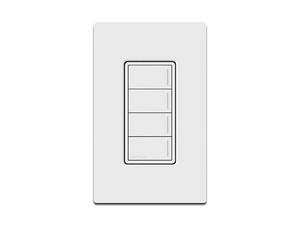 Botonera Sunnata Lutron RadioRa3 Blanca, 4 botones, programe escenas ...
