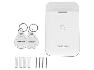 Lector de Tag Inalámbrico Hikvision AX PRO DS-PT1-WB, Incluye 2 Tag DS ...