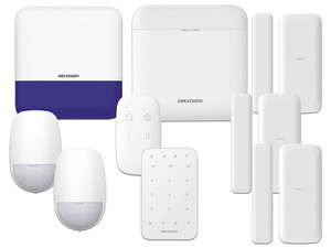 Kit de Alarma Hikvision AX Pro, Incluye 1 Panel de Alarma Inalámbrico ...