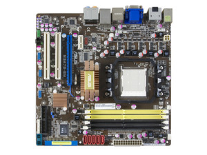 T. Madre ASUS M3A78-EM, Chipset AMD 780G, Soporta: Phenom, Athlon 64 ...