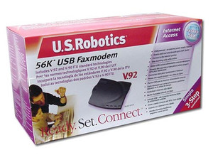 Fax/Módem Externo US Robotics, 56K, v.92, Interfase USB | pcel.com