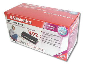Fax/Modem Externo US-Robotics, 56K V.92. | pcel.com