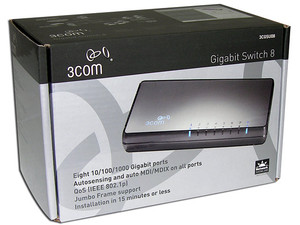 Switch 3Com Gigabit de 8 Puertos 10/100/1000 Mbps | pcel.com
