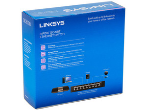 Switch Gigabit LINKSYS SE3008 de 8 Puertos, Gigabit 10/100/1000 Mbps ...