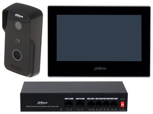 Kit de Videportero Dahua DHI-KTP03 con Frente de Calle, Monitor Multi ...