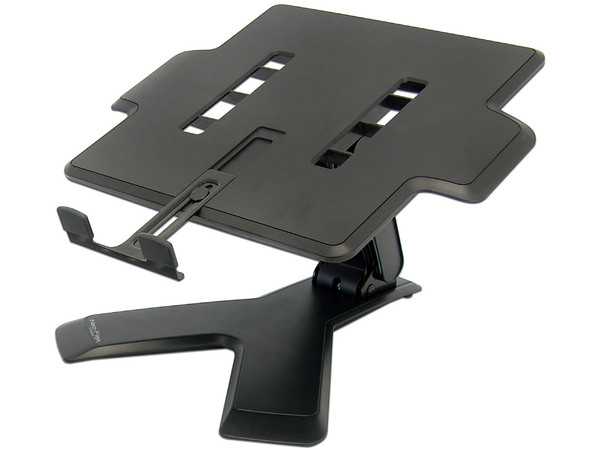 Base para Laptop Ergotron Neo-Flex con ajuste de altura.