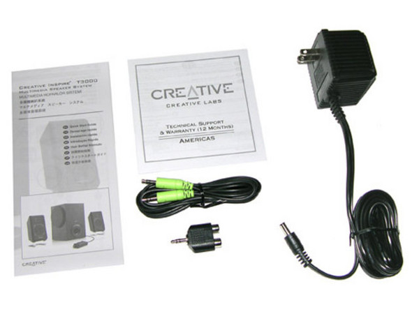 Bocinas Creative Inspire T3000 2.1, RMS total de 29 Watts.