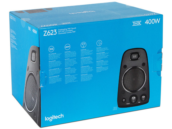 Bocinas Logitech Z623 estéreo 2.1, Certificación THX, 200 Watts (RMS)