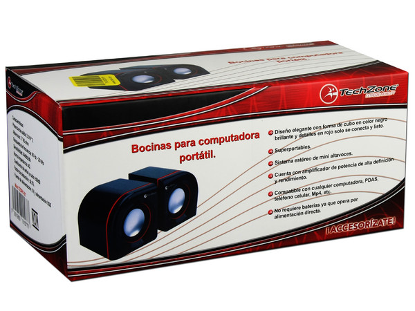 Bocinas TechZone para Laptop con alimentación de poder USB