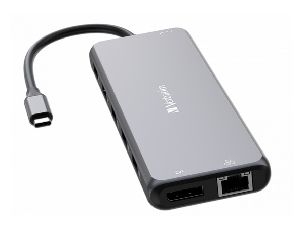 Hub USB Multiport Verbatim 32153 de 0.2 m, USB, HDMI, RJ45.